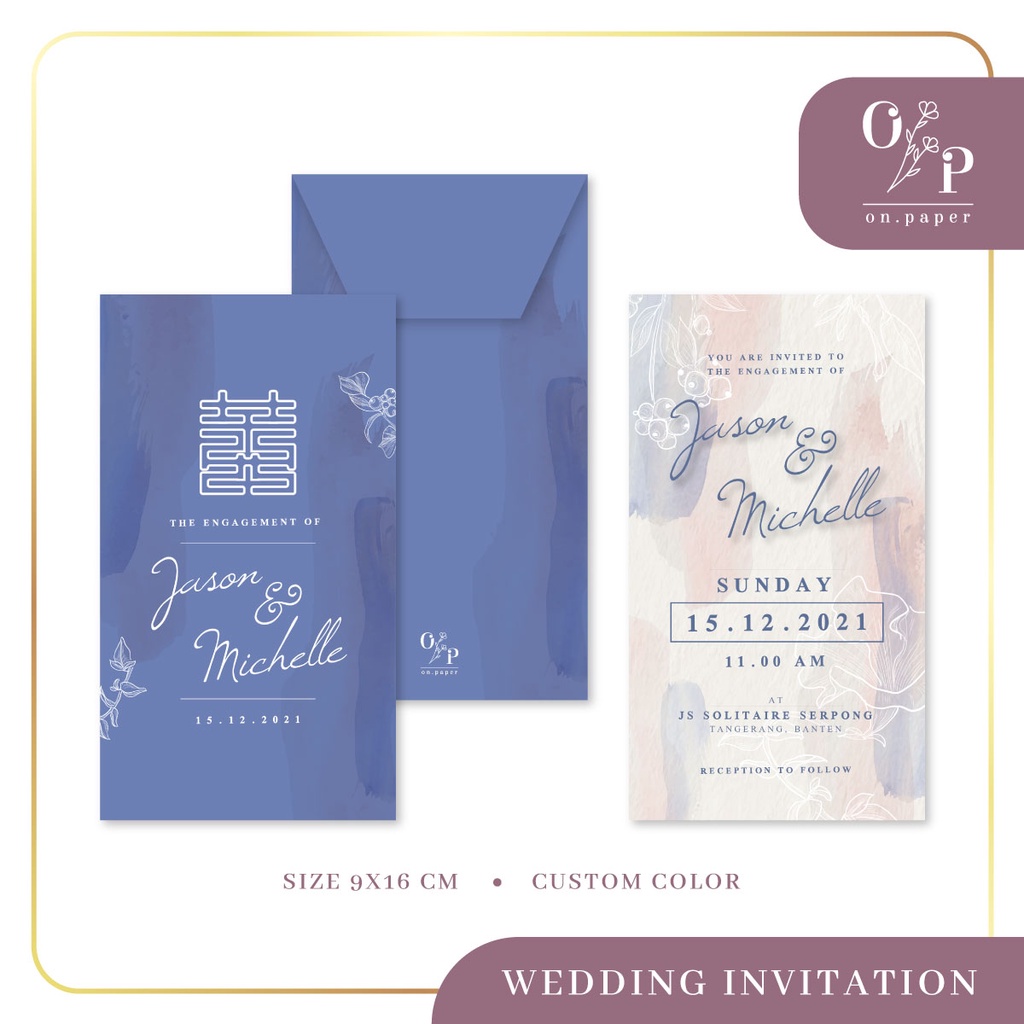 Jual INVITATION/ undangan : Engagement invitation / Sangjit / birthday ...