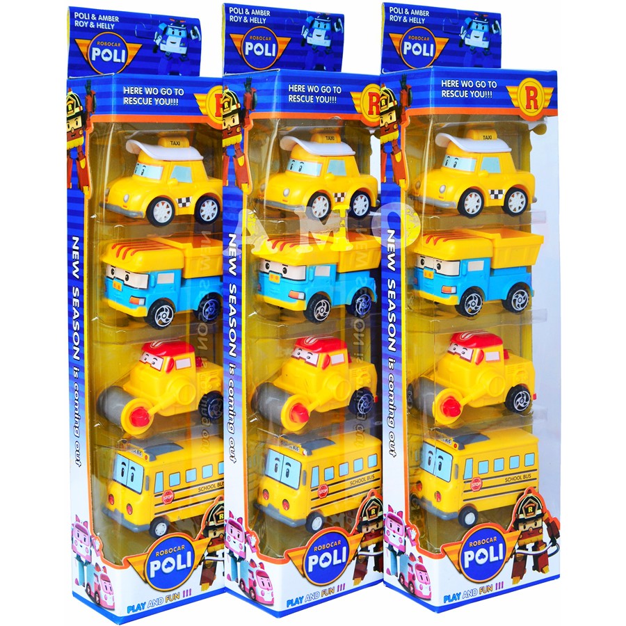 Jual ROBOCAR POLI SCHOOL BUS ISI 4PCS Indonesia|Shopee Indonesia