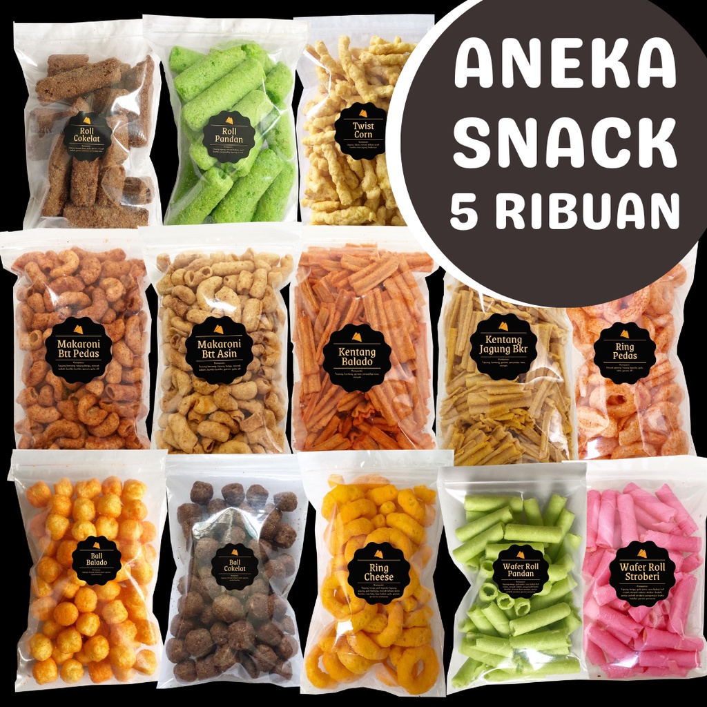 Jual [DELISH SNACKS] Aneka Snack Serba 5.000 / Cemilan Camilan 5 Ribu ...