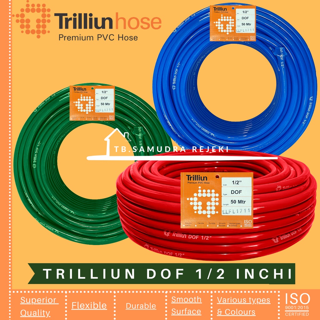 Jual SELANG AIR TRILLIUN DOF 1/2 ( LINK KHUSUS 1 ROLL 50 METER ) | Shopee Indonesia