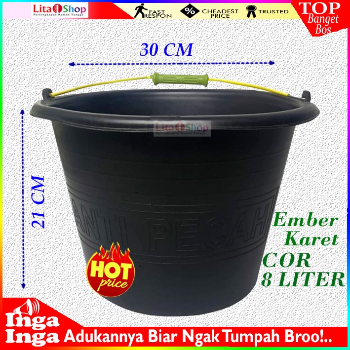 Jual ember cor/ember plastik 18/anti pecah hitam | Shopee Indonesia