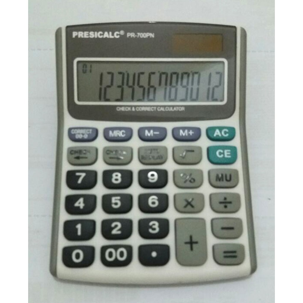 Jual PRESICALC PR 700 PN - KALKULATOR 12 DIGIT - CHECK AND CORRECK - KALKULATOR MEJA DAGANG ...