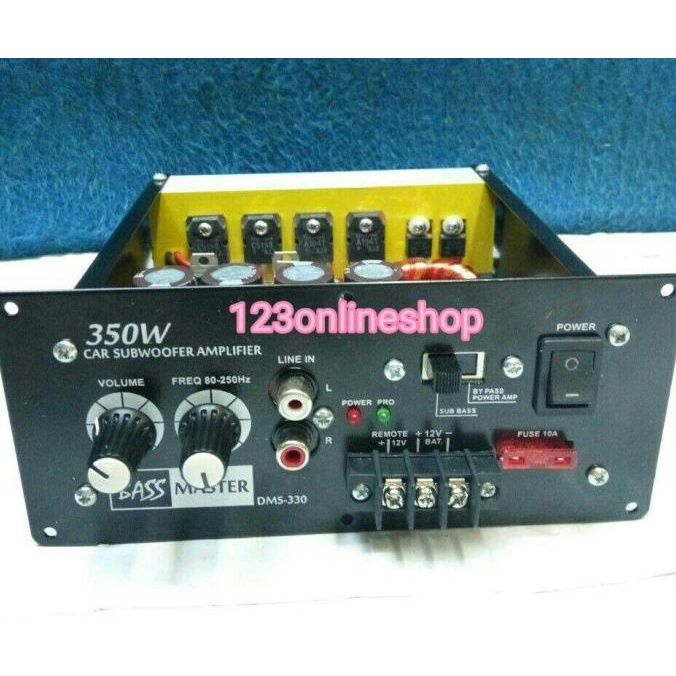 Jual Power Kit Subwoofer/Monoblock Dms-330 Bass Master+Kabel Set 5M | Shopee Indonesia