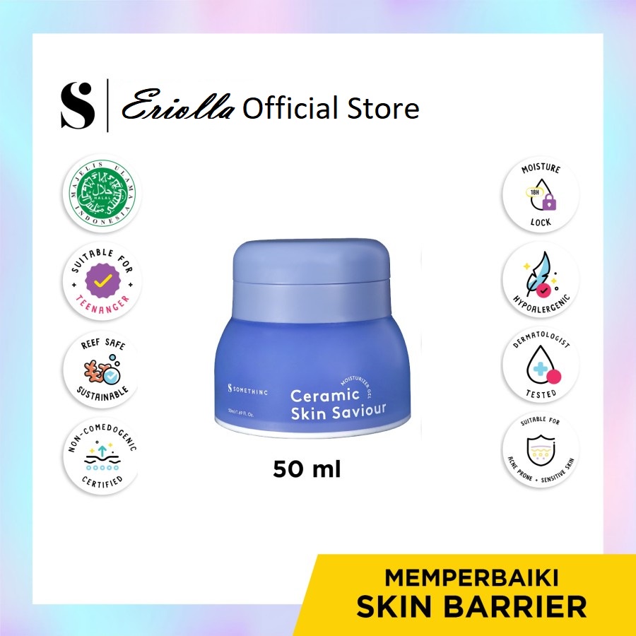 Jual SOMETHINC 50ml Ceramic Skin Saviour Moisturizer Gel 50 ml Big Size ...