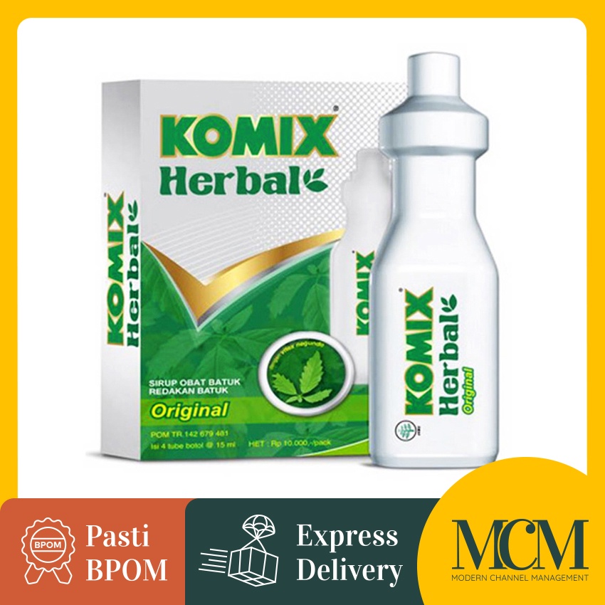 Jual Obat Batuk - Komix Herbal Original - 4 Tube | Shopee Indonesia