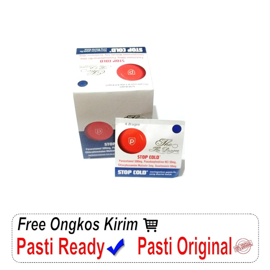 Jual STOP COLD OBAT FLU DAN BATUK 1 STRIP ISI 4 TABLET | Shopee Indonesia