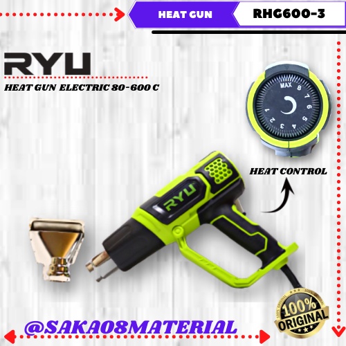 Jual Promo Mesin Heat Gun Electric 600 C Tipe RHG600 Ryu Original ...