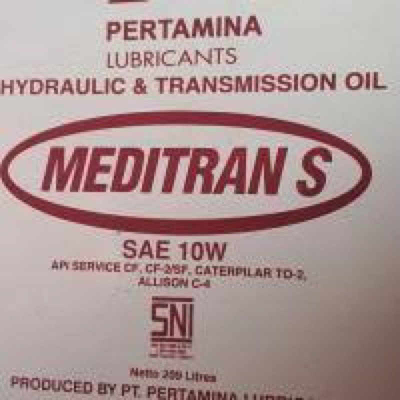 Jual Oli Hidrolik Pertamina Meditran S10W Sae 10 Pelumas 209Liter ...