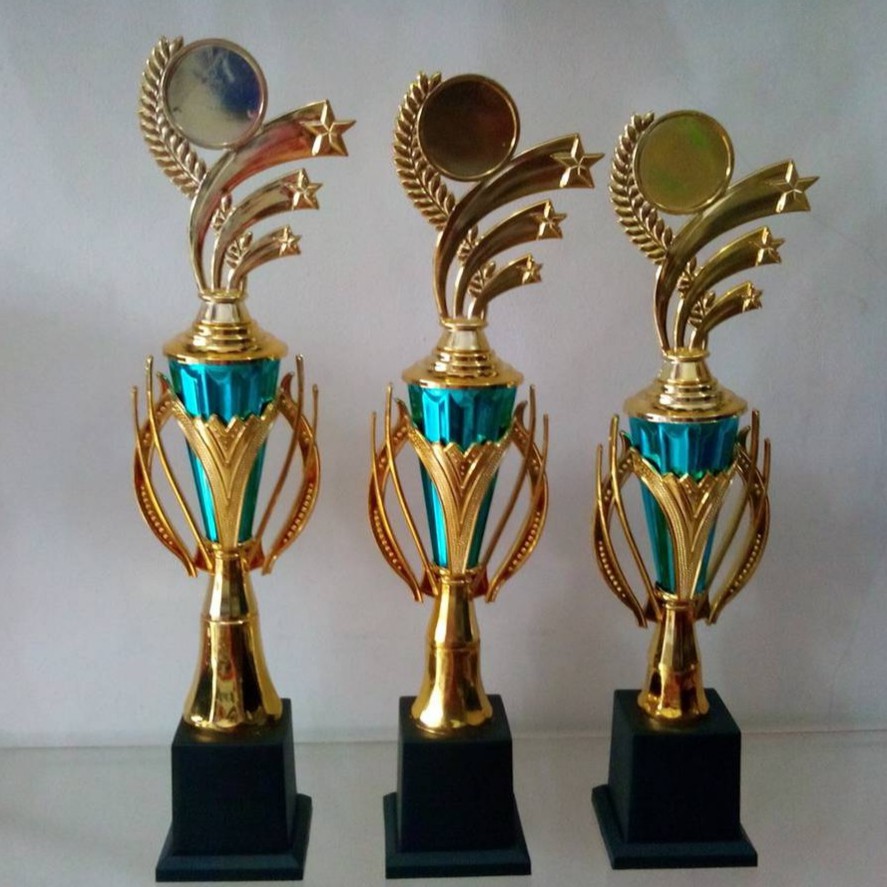 Jual PIALA TROPHY OSLO BESAR GOLD BIRU (PER SET) Indonesia|Shopee Indonesia