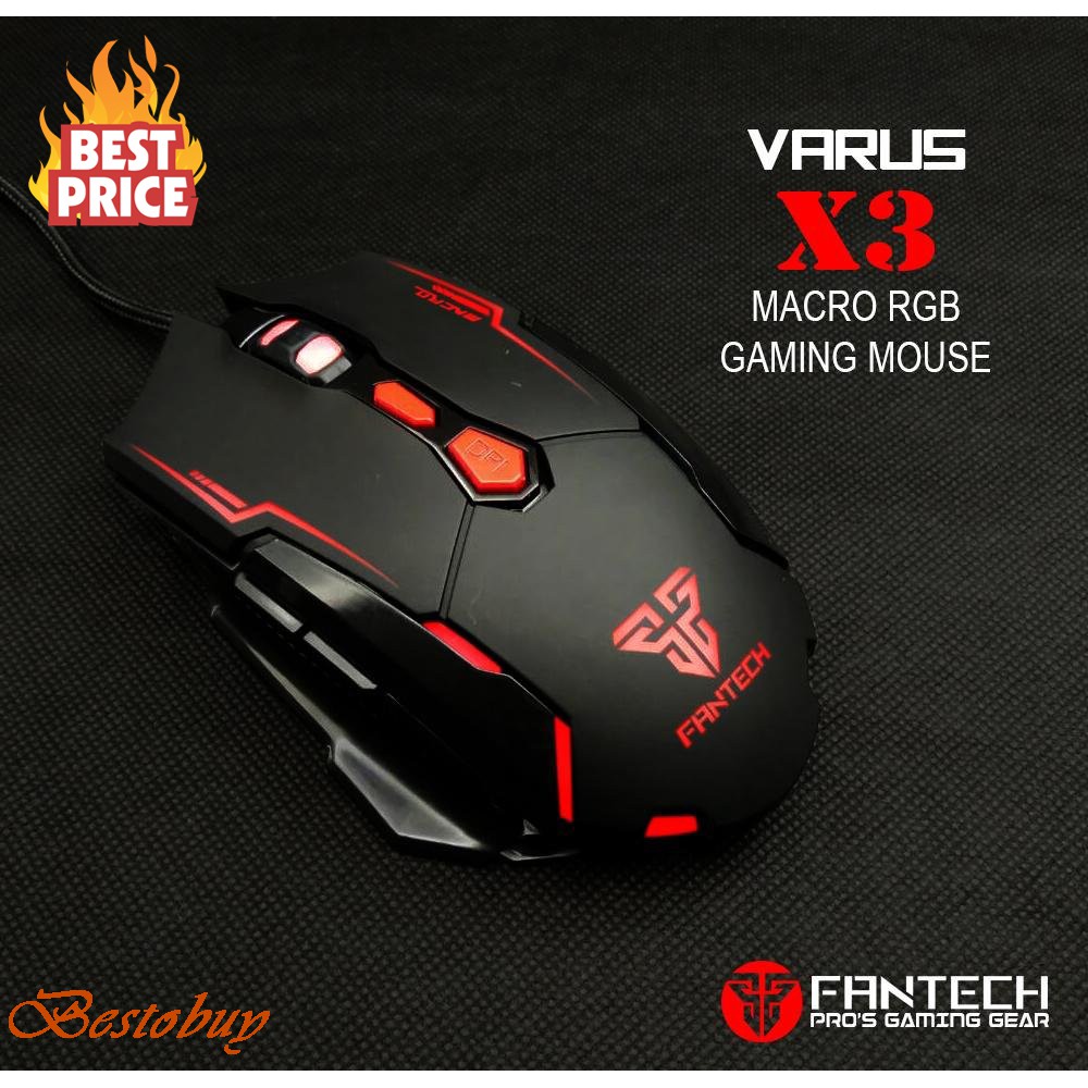 Jual Mouse Gaming Fantech X3 Macro Memory | Shopee Indonesia