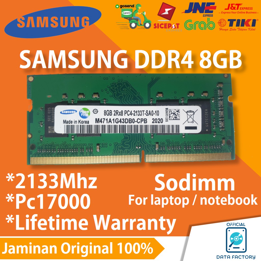 Jual RAM LAPTOP SAMSUNG DDR4 8GB SODIMM 2133Mhz PC17000 NOTEBOOK MEMORY ...