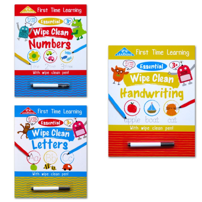 Jual First Time Learning Essential Wipe Clean HANDWRITING LETTERS ...