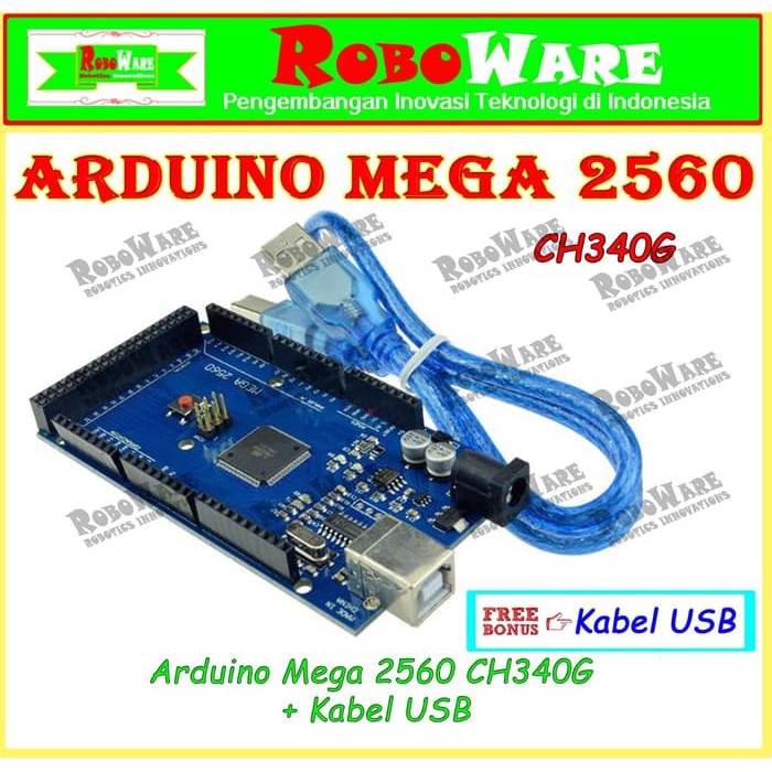 Jual Arduino Mega 2560 R3 CH340G Driver CH340 Kabel USB | Shopee Indonesia