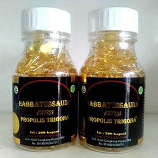 Jual Original Habbatussauda Extra Propolis Trigona 200 Kapsul UMS ...