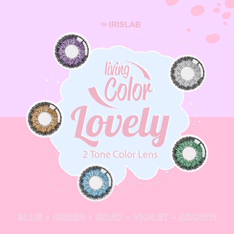 Jual Softlens living color lovely 2 tone / lovely Normal / lc lovelyb ...