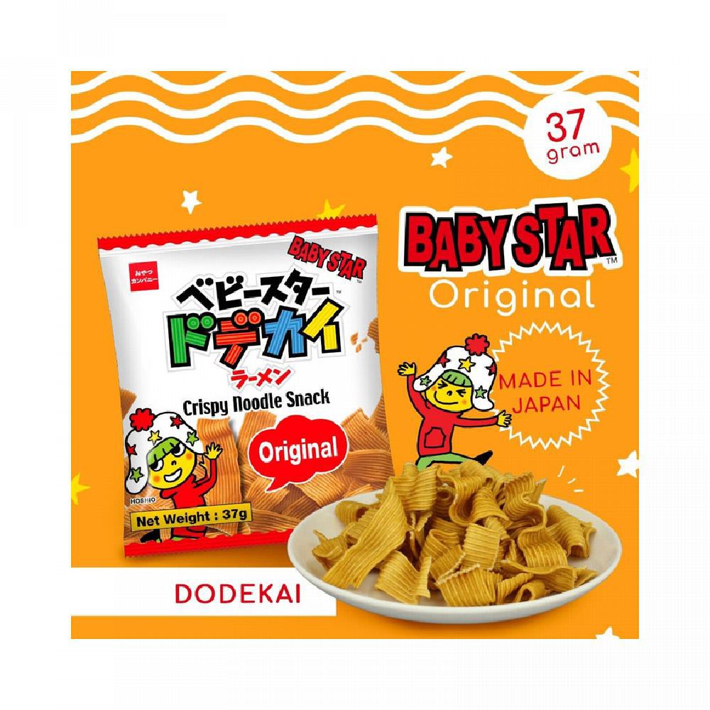 Jual Oyatsu Baby Star Crispy WIDE Noodle Snack 37gr Original | Shopee ...