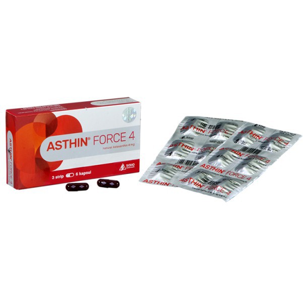 Asthin Force (Antioksidan Astaxanthin) Original 4, 6, 12 mg BPOM Aman ...