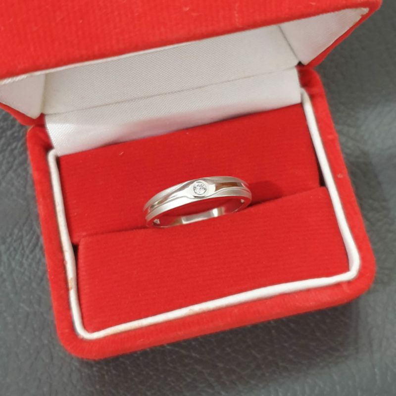 Jual Cincin Perak 925 Lapis Emas Putih - Cincin Pria atau Cincin Wanita ...