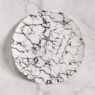 Jual PIRING PLATING CAFE PLASTIK MOTIF MARBLE KAYU FOOD FOTOGRAFI ...