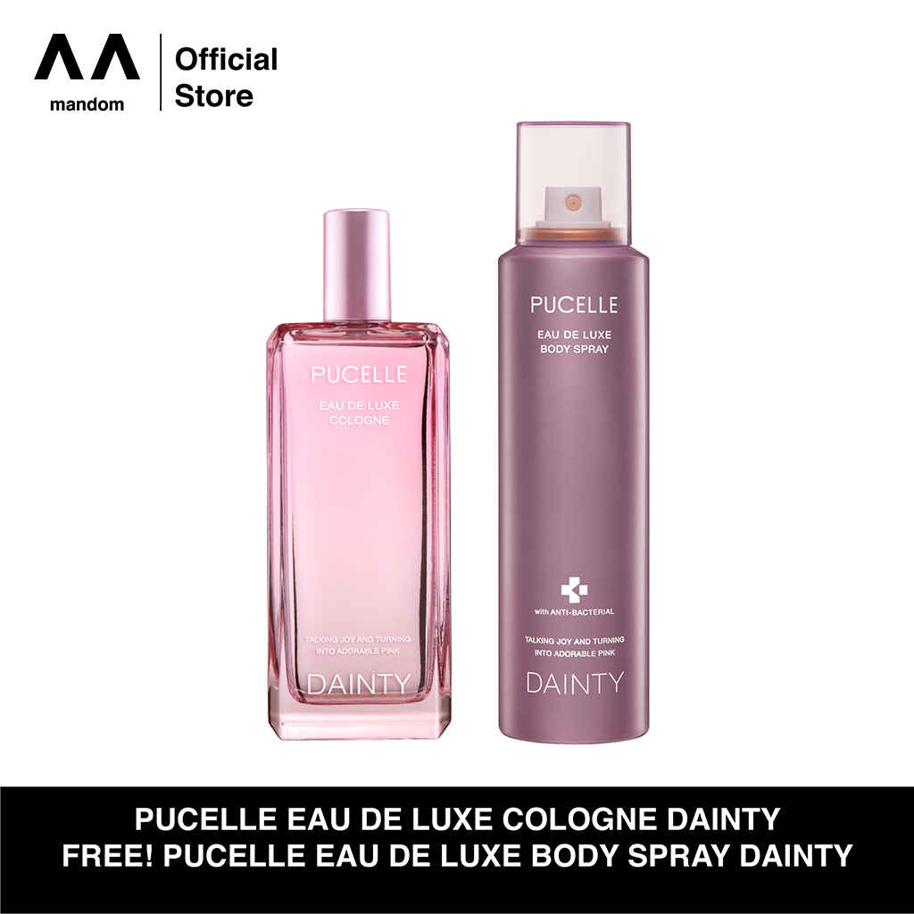 Jual PUCELLE Eau De Luxe Cologne Dainty FREE! Body Spray | Shopee Indonesia
