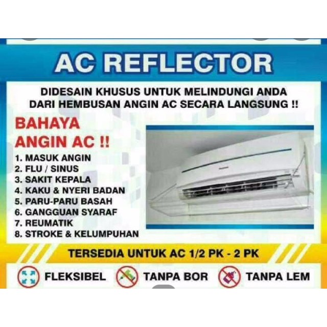 Jual Talang Ac Murah 1pk-2 Pk Talang Ac Arcylic Mika AC Reflektor ...
