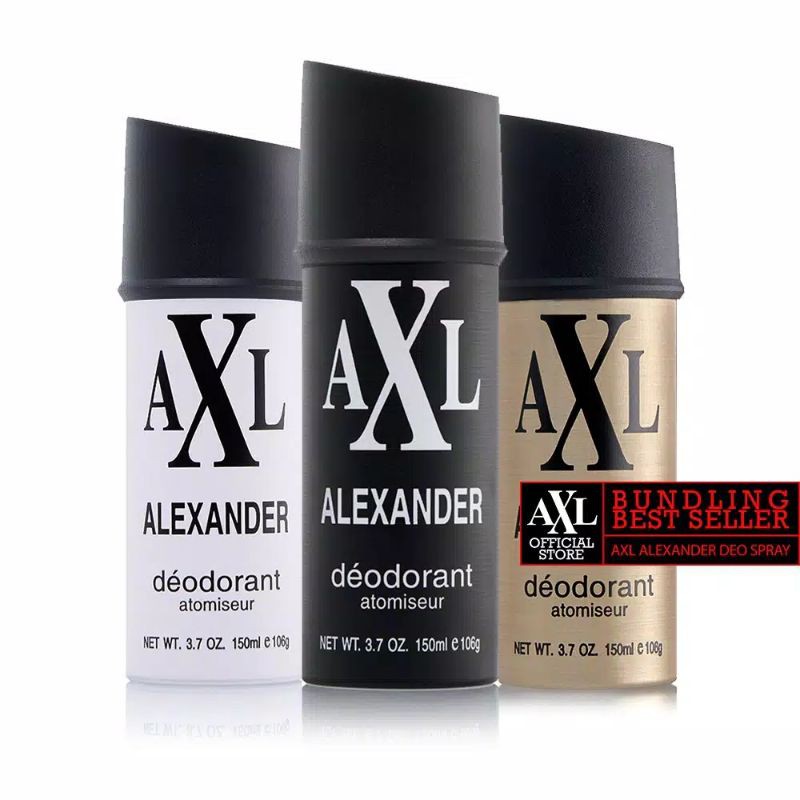Jual AXL Alexander Body Spray Deodorant Bundling Package (Satu Paket ...