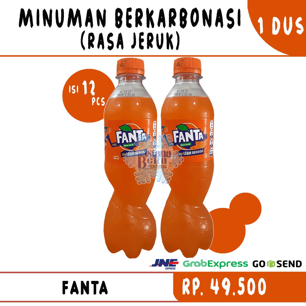 Jual Fanta Orange 390ml (1 Dus = 12 pcs) | Shopee Indonesia