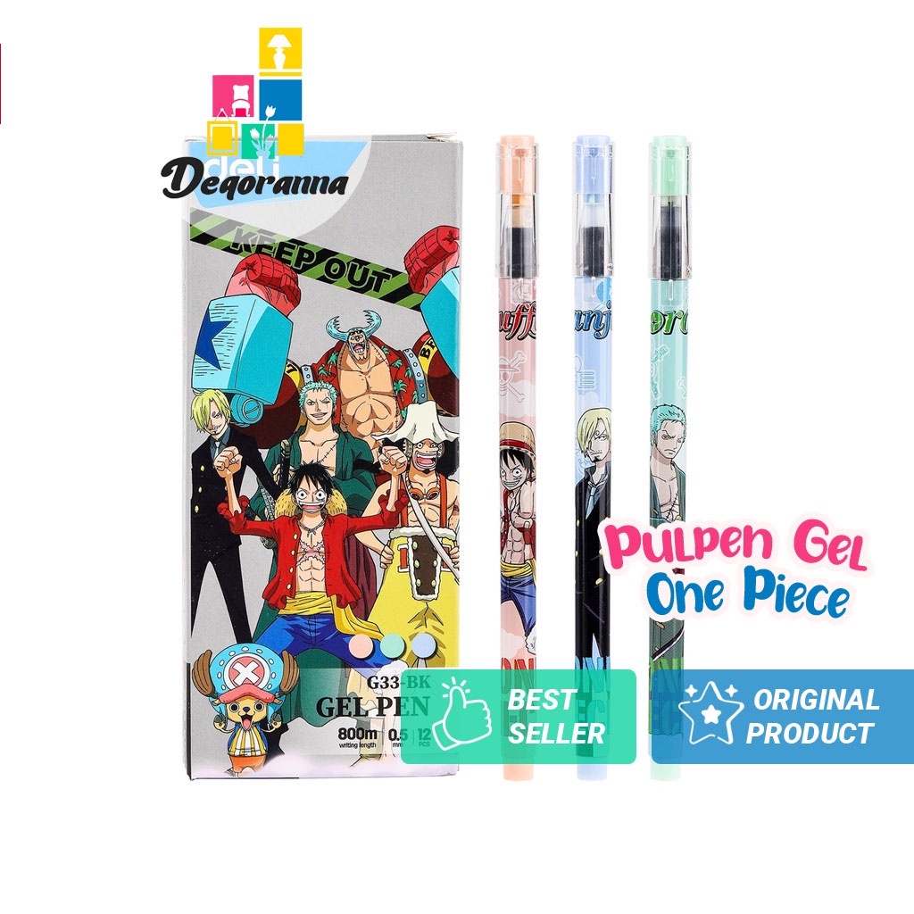 Jual Pulpen One Piece Karakter Anime Luffy Sanji Nami Zoro Pen One ...