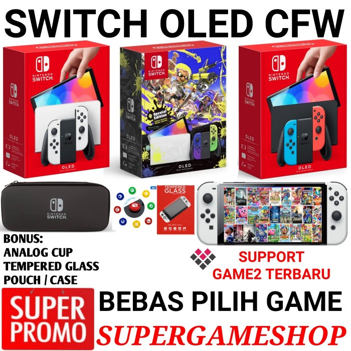 Jual [Game/Console] Nintendo Switch Oled Cfw Full Game Console Oled | Shopee Indonesia