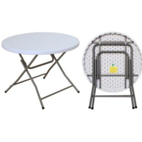 Jual meja lipat bulat / meja lipat kedai / meja lipat food street ...
