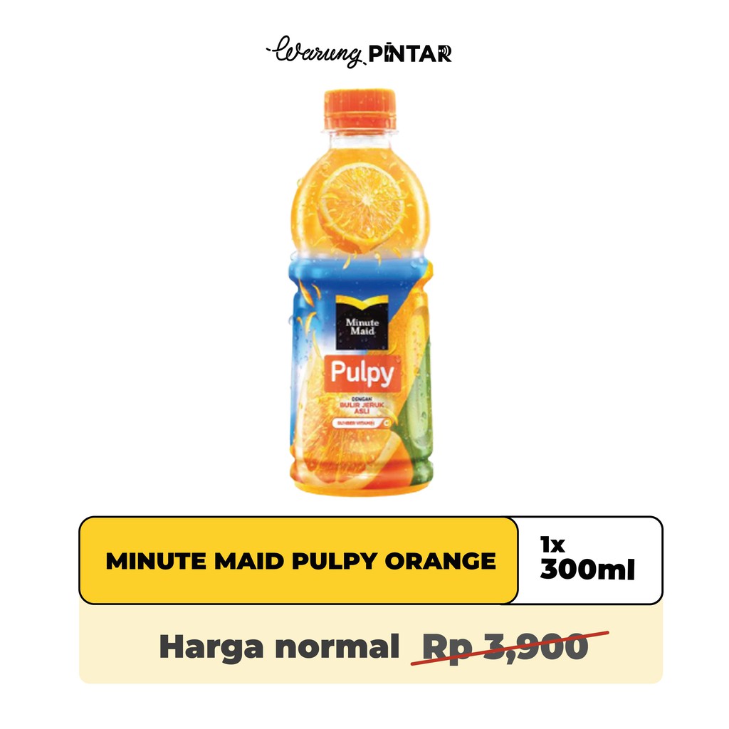 Jual MINUTE MAID Pulpy Orange Botol 300 ml (1 Botol) Indonesia|Shopee ...