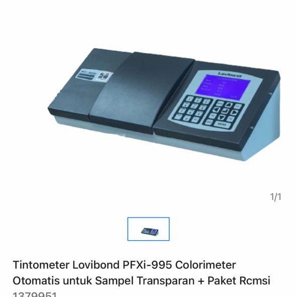 Jual Alat Ukur kolorimeter warna Tintometer Lovibond PFXi 995 import ...