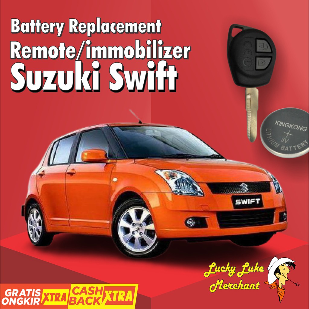 Jual baterai remote kunci mobil Suzuki Old Swift immobilizer keyless ...