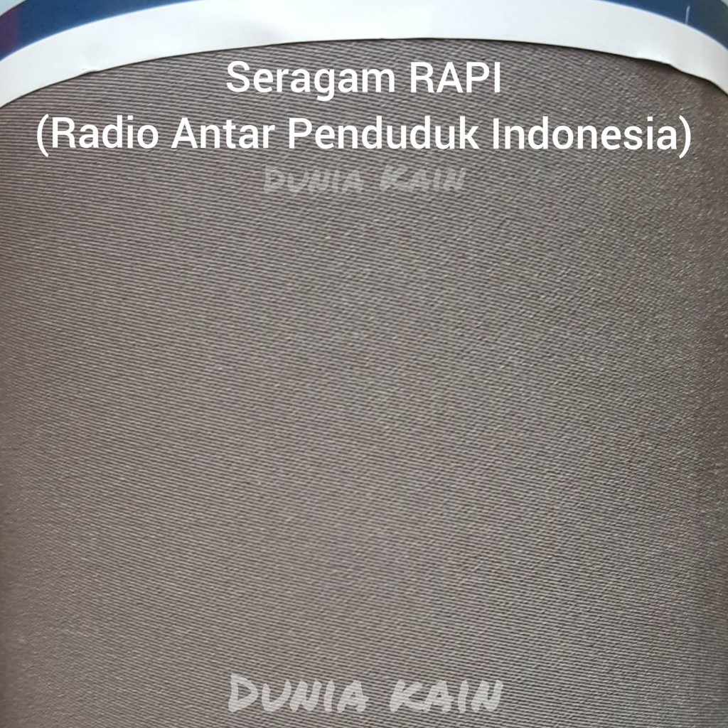 Jual Bahan Kain Seragam RAPI ( Radio Antar Penduduk Indonesia ) Abu ...