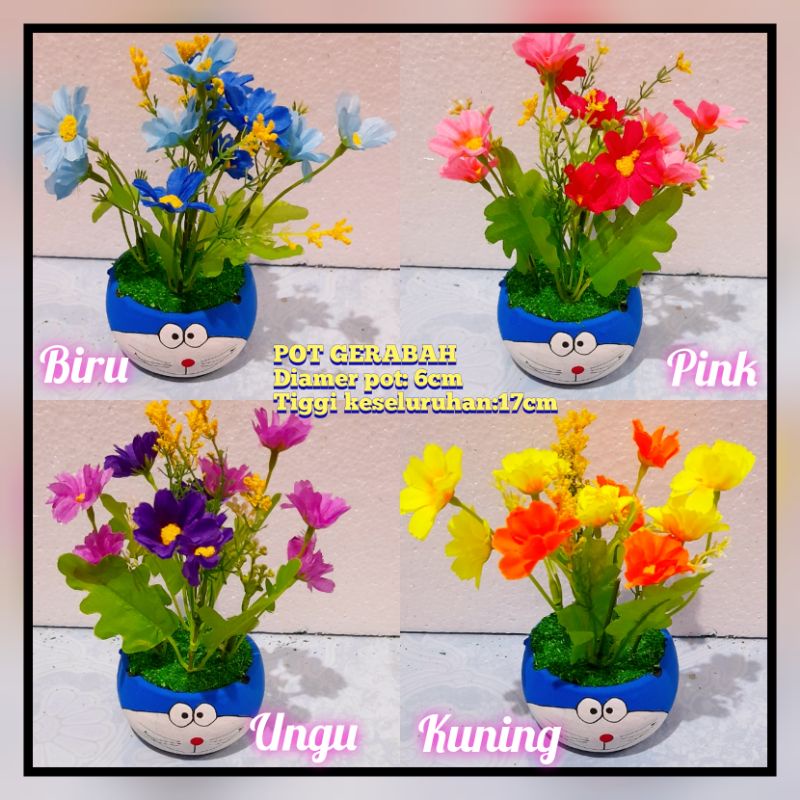 Jual Bunga Pot Karakter (Doraemon) | Shopee Indonesia