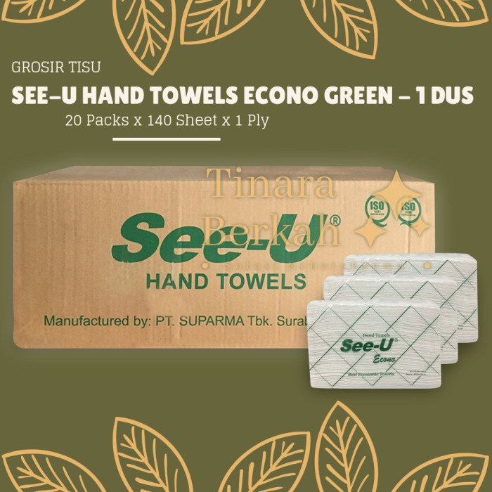 Jual Tissue SEE-U Hand Towel Multifold Econo Green Tisu Tangan SEEU 1 ...