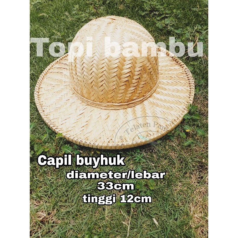 Jual Topi bambu / Capil buyuk (peneduh kepala) Indonesia|Shopee Indonesia