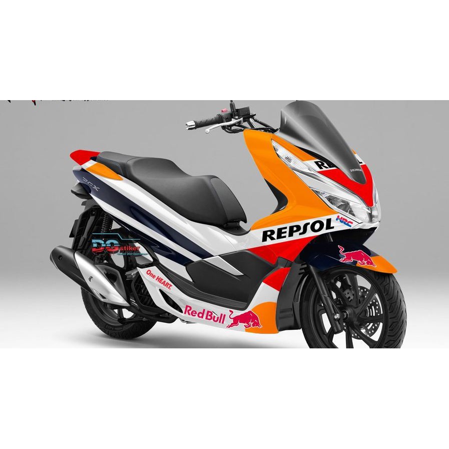 Jual Stiker Full Body Honda Pcx 2018 Livery Repsol Motogp | Shopee ...