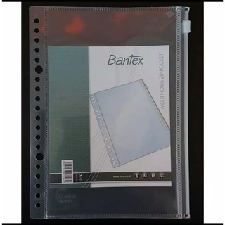 Jual Map Pocket Zipper Bantex Bening Transparan Multifungsi A5 dan B5 ...