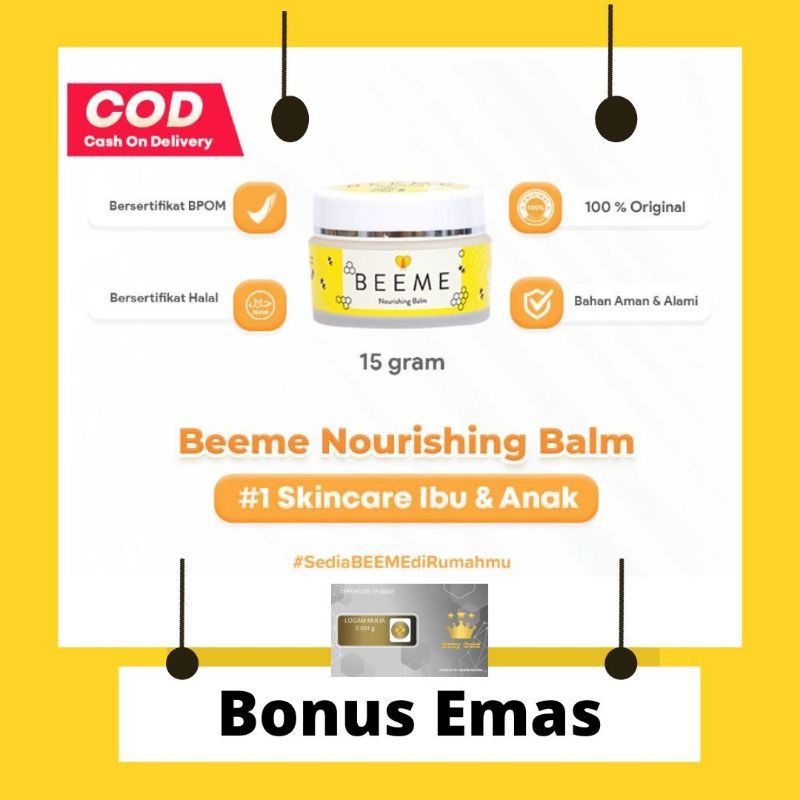 Jual BEEME NOURISHING BALM SKINCARE MOM & BABY | BEEME KUNING ORIGINAL ...
