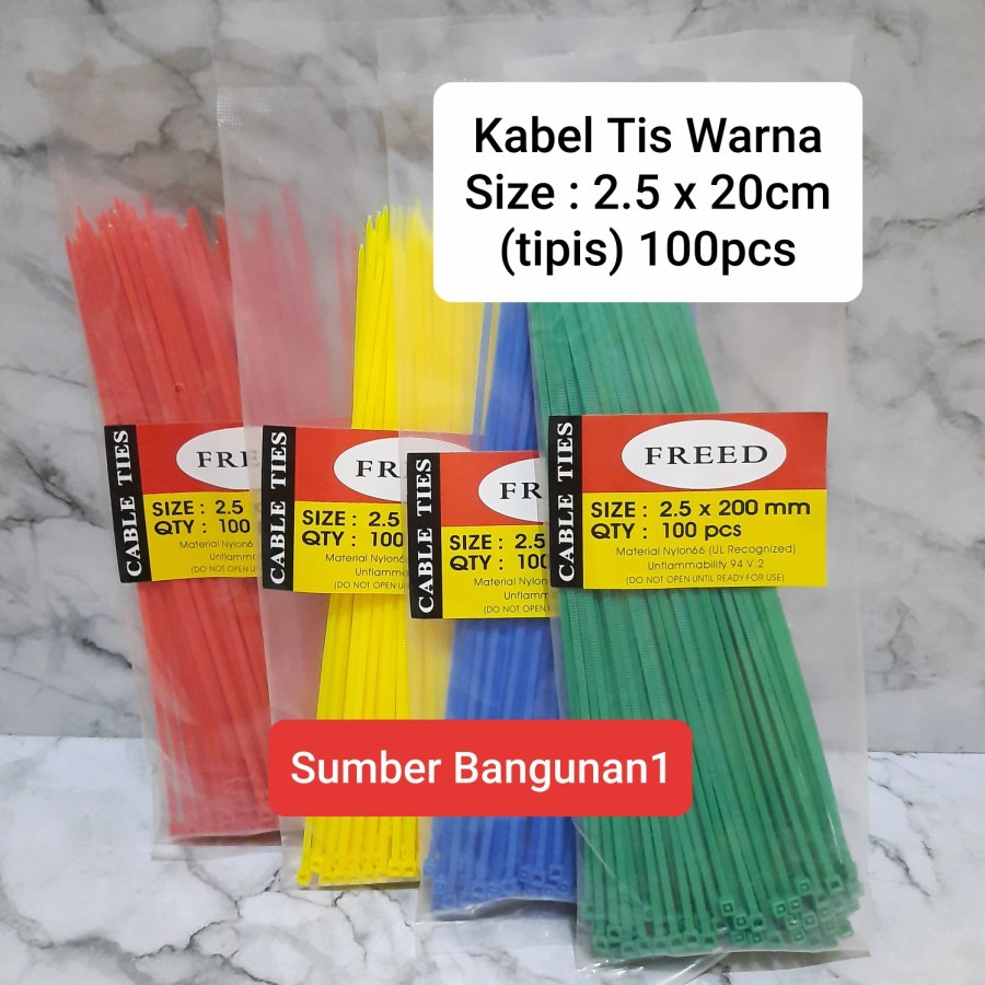 Jual Kabel Tis 20cm cable ties tali robot pagar fiber 20 cm segel tarik ...
