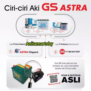 Jual Accu / Aki MOBIL GS PREMIUM N70 100% ORIGINAL ASTRA OTOPARTS ...