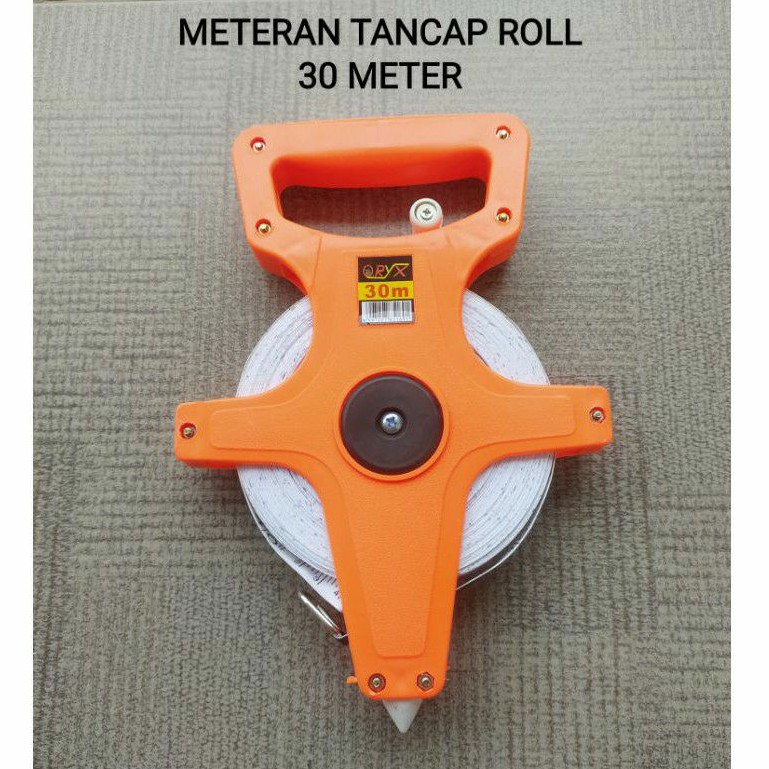 Jual METERAN TANCAP ROLL 30 METER - METERAN TANAH FIBER | Shopee Indonesia