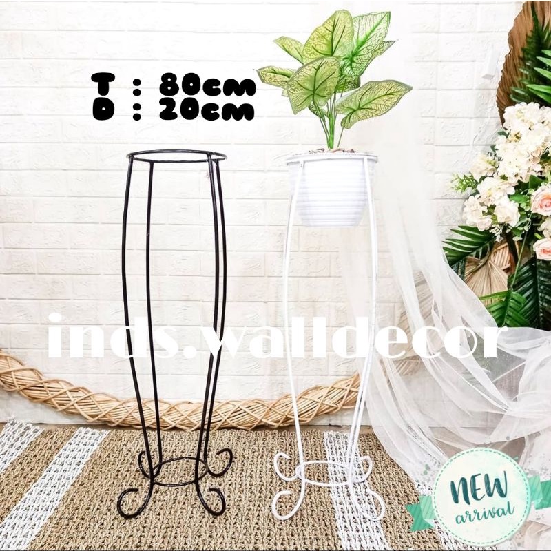 Jual STANDING POT BUNGA BESI DEKORASI RUANG MINIMALIS MURAH / STANDING ...
