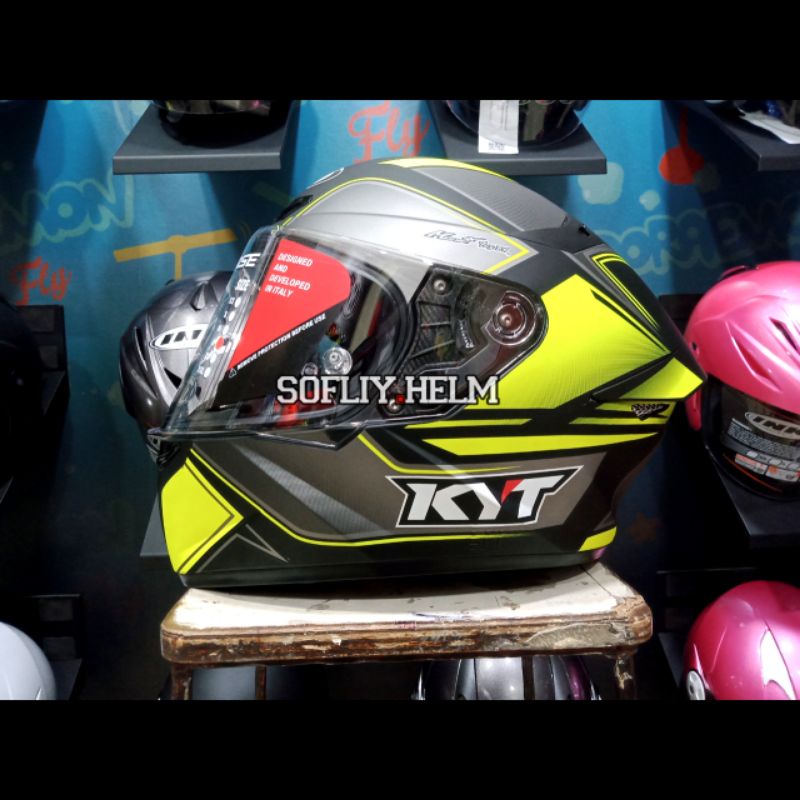 Jual HELM KYT TT COURSE TOURIST MATT YELLOW | Shopee Indonesia