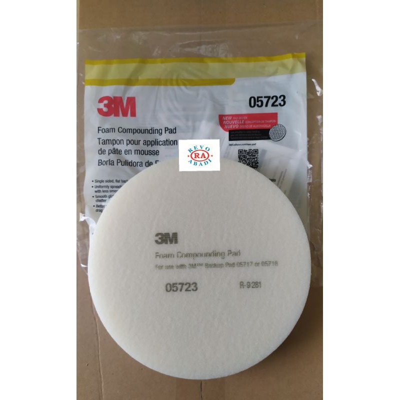 Jual 3M 5723 Busa Poles 3M Warna Putih / Foam Compounding Pad 8 inch (1 ...