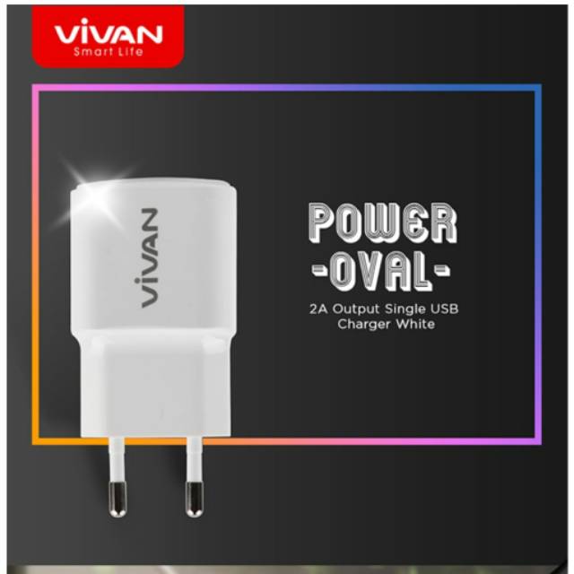 Jual CHARGER ADAPTOR POWER OVAL VIVAN | Shopee Indonesia