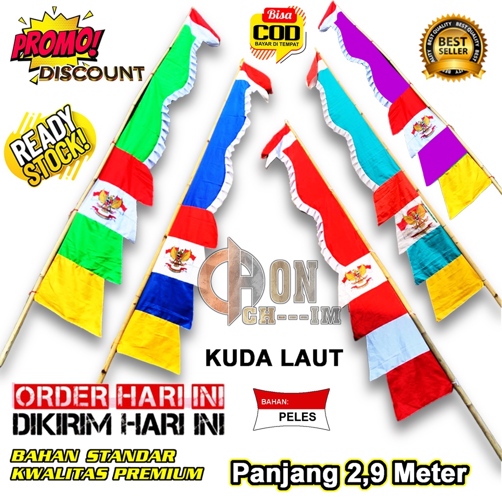 Jual bendera umbul umbul REMPLE NEW WARNA WARNI#umbul-umbul murah ...