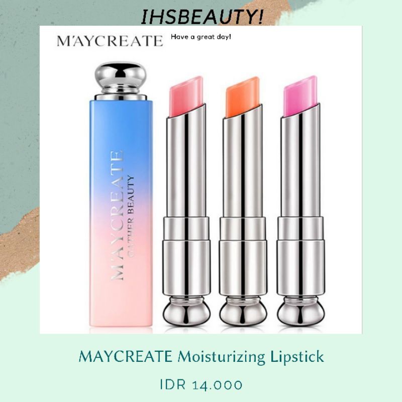 Jual MAYCREATE Moisturizing Lipstick 3gr ORIGINAL | Shopee Indonesia