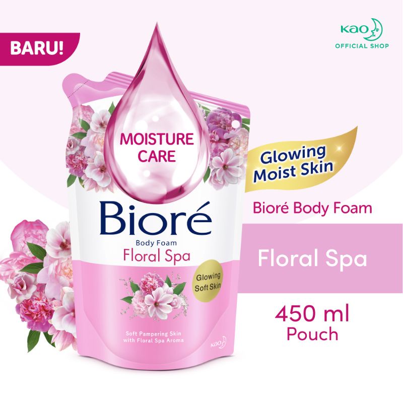 Jual BIORE SABUN CAIR FLORAL SPA 400 ML | Shopee Indonesia